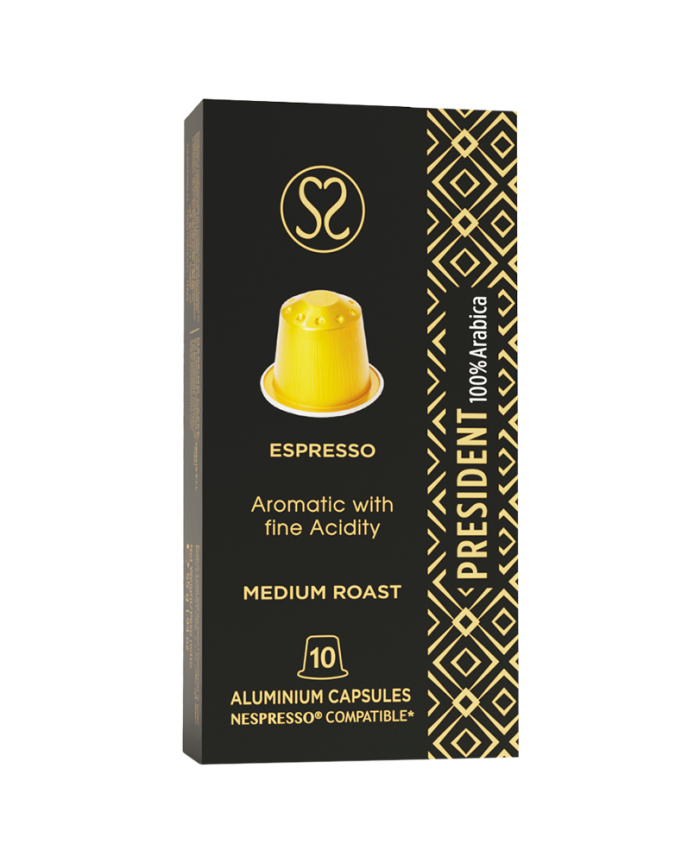 PresidentAluminium CapsulesAromatic with fine Acidity. – Massimo Caffè